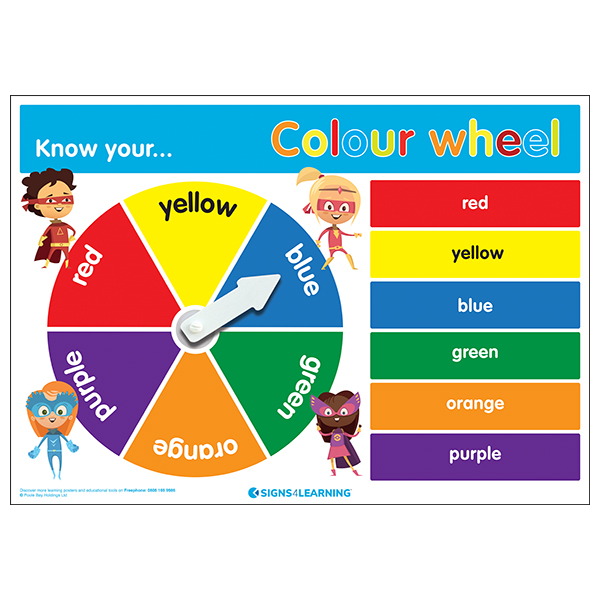 3D Know your... Colour Wheel Poster | Education Posters | Notices ...