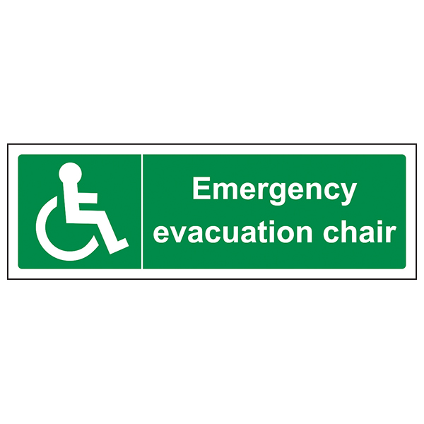 Emergency Evacuation Chair - Landscape | Fire Assembly | Safety Signs ...