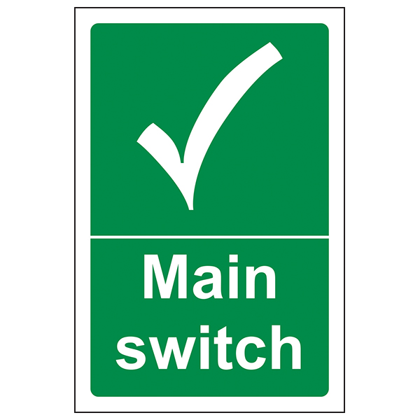 Main Switch | Safety Signs 4 Less