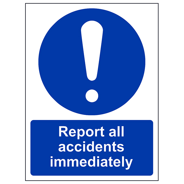 Report All Accidents Immediately - Landscape | Eureka Direct