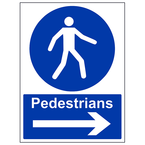 Pedestrian Access - Large Landscape | Mandatory Signs | Safety Signs ...