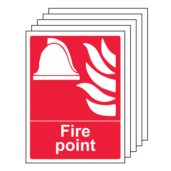 5PK - Fire Point - Portrait | Safety Signs 4 Less
