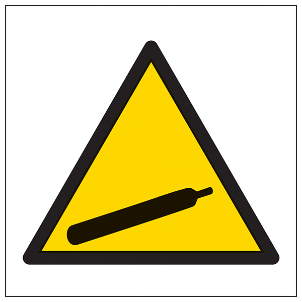 Warning Compressed Gas Symbol | Safety Signs 4 Less