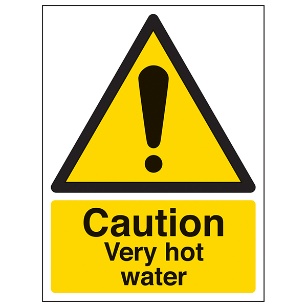 Hot Water Signs | Safety Signs 4 Less