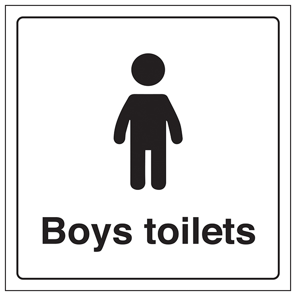 Boys Toilets | Safety Signs 4 Less