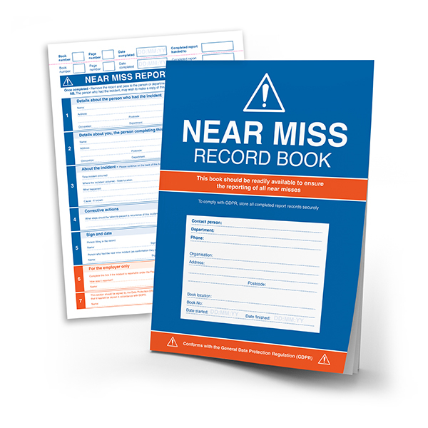 GDPR Compliant Near Miss Book | Safety Signage, Books & Labels ...