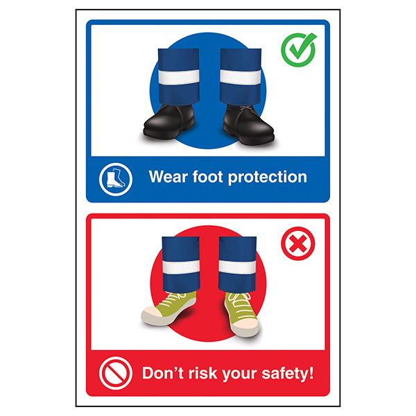 Wear Foot Protection / Don't Risk Your Safety! Poster | Do's and Don'ts ...