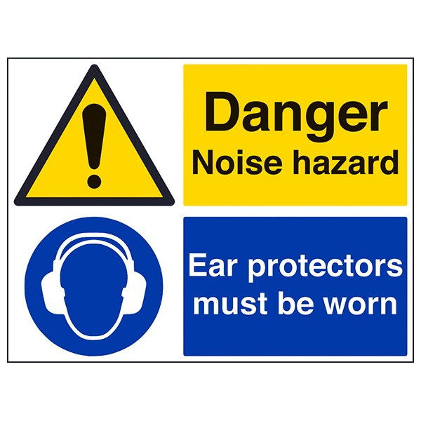 Noise Hazard/Ear Protectors | Safety Signs 4 Less