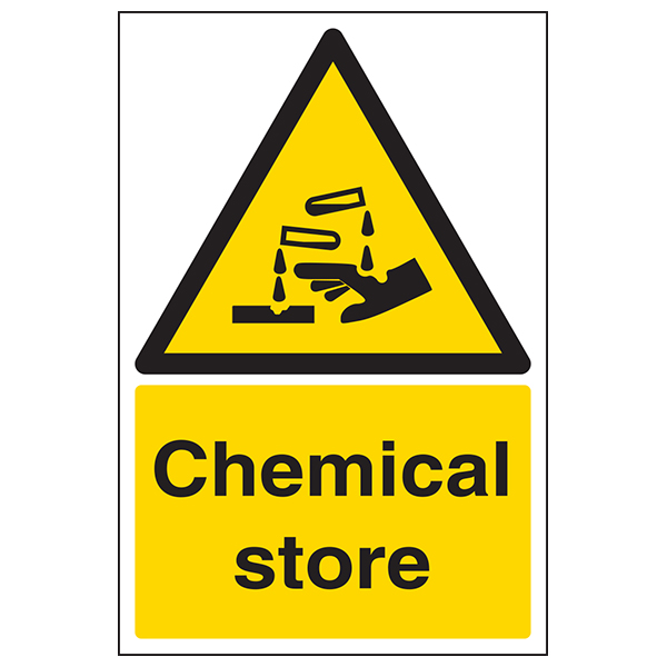 Chemical Store - Portrait | Safety Signs 4 Less