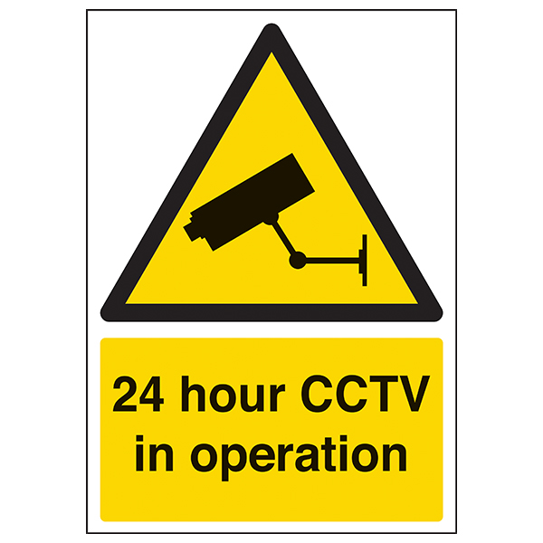 24 Hour CCTV In Operation - A4 | Safety Signs 4 Less