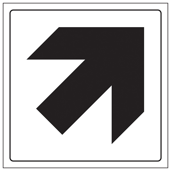 General Diagonal Arrow | Safety Signs 4 Less