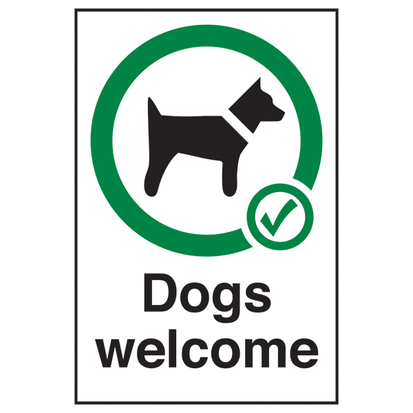 Dogs Welcome | Assistance Dog Signs | Safety Signs | Safety Signs 4 Less