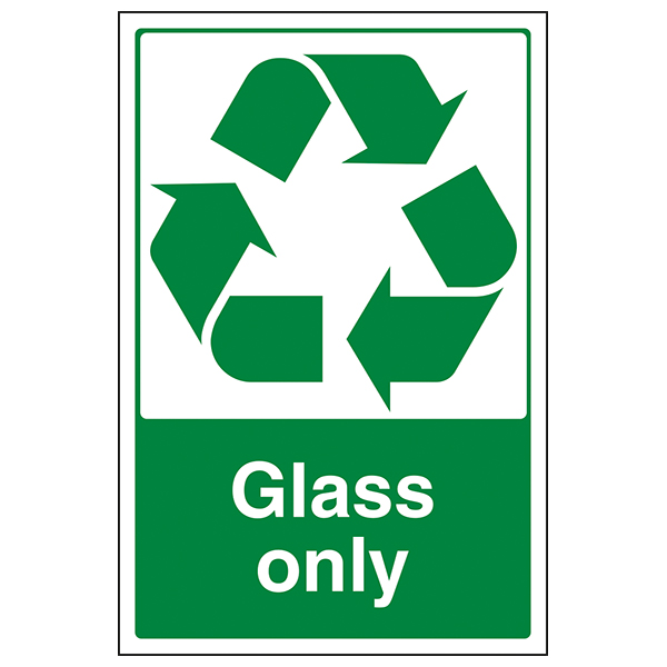 Glass Only | Hazard Signs | Safety Signs | Safety Signs 4 Less