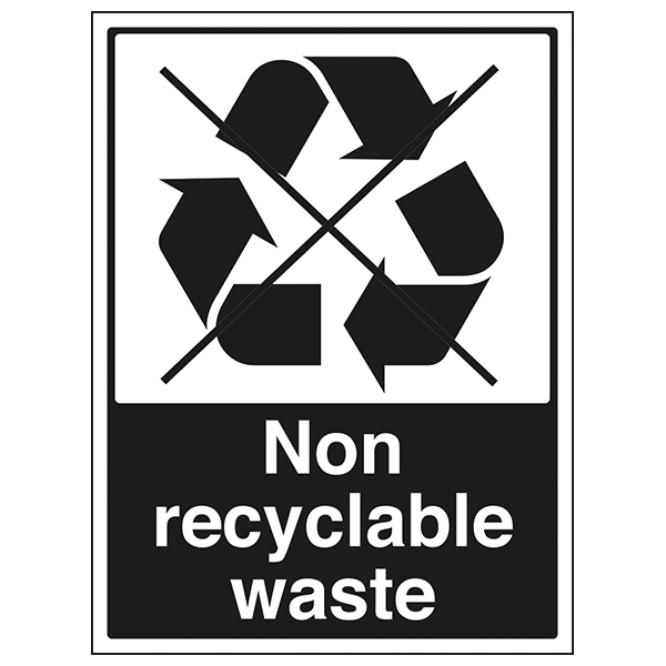 Non Recyclable Waste | Hazard Signs | Safety Signs | Safety Signs 4 Less