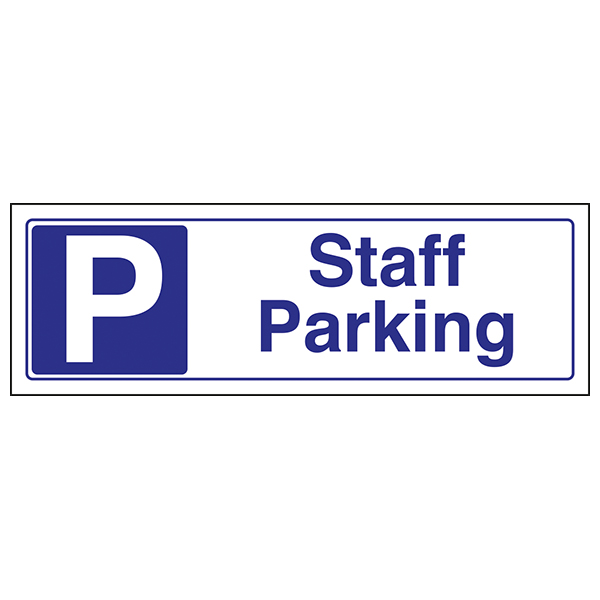 Staff Parking - Landscape | Safety Signs 4 Less
