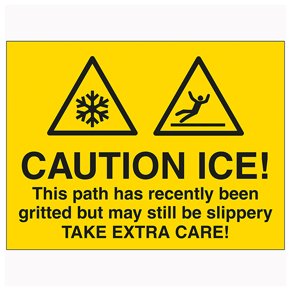 Ice On Path | Winter Safety Signs | Safety Signs | Safety Signs 4 Less
