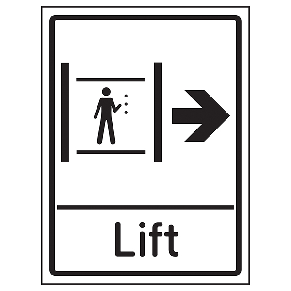 Stairs Arrow Left | Lift Signs | General Information Signs | Safety ...