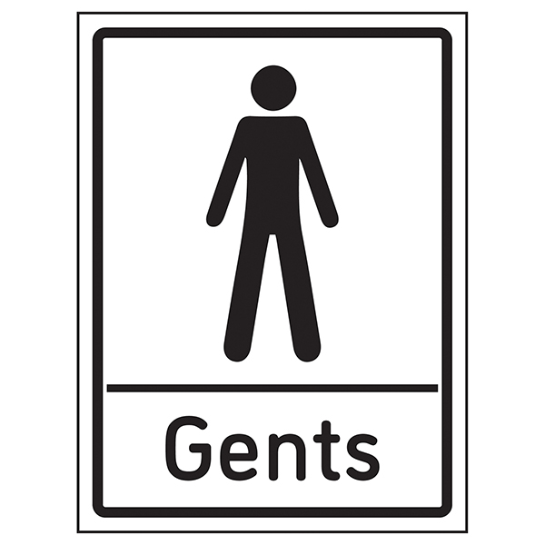 Gents Toilets | Toilet/Washroom Signs | General Information Signs ...