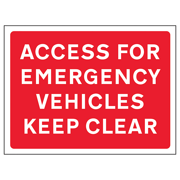 Access For Emergency Vehicles Keep Clear | Emergency Vehicle Parking ...