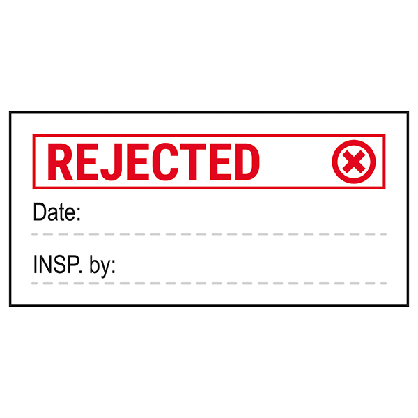 Quality Control - Rejected Write-On Labels On A Roll | Quality Control ...
