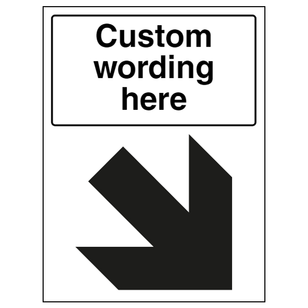Custom Directional Signs | Safety Signs 4 Less