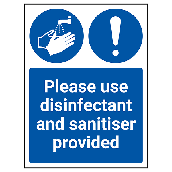 Please Use Disinfectant And Sanitiser Provided | Infection Control ...