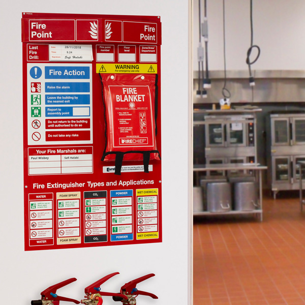 Fire Point Board - Blanket & 5 Point Fire Action Notice | Eureka Direct
