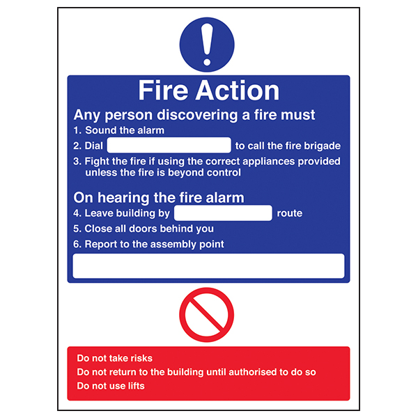 Fire Safety Signs | Safety Signs 4 Less