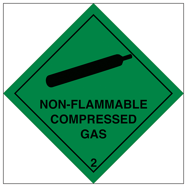 Non-Flammable Compressed Gas | Safety Signs 4 Less
