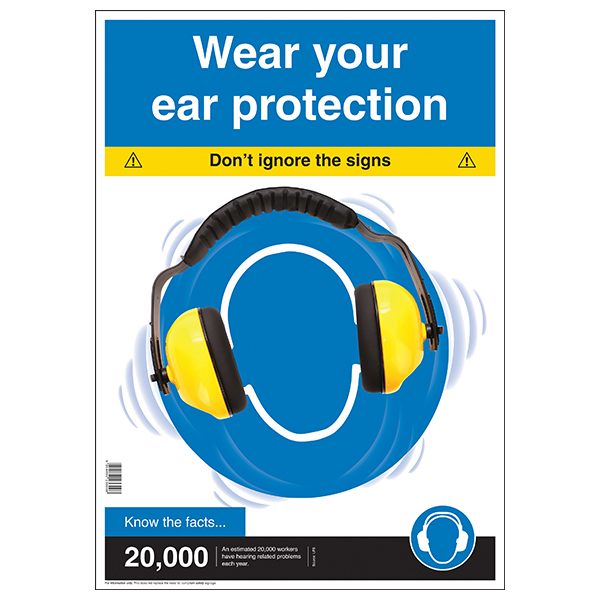 Wear Your Ear Protection Poster | Safety Posters | First Aid Posters ...