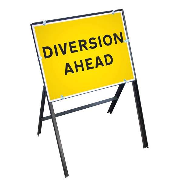 Diversion Ahead,Diversion,Ahead,Traffic Sign,Traffic,Stanchion ...